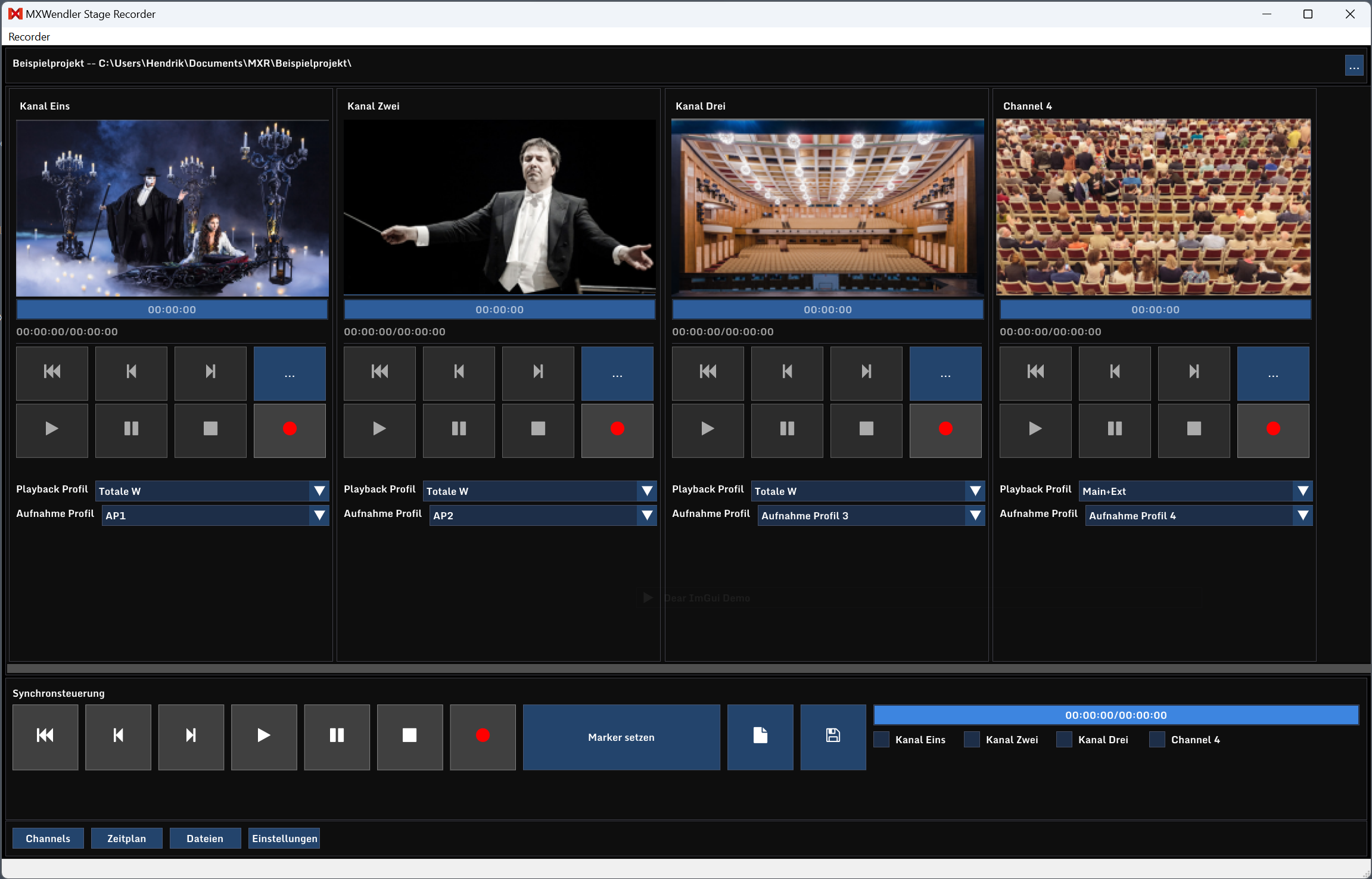 Theater und Veranstaltungen - Videomapping / Medienserver